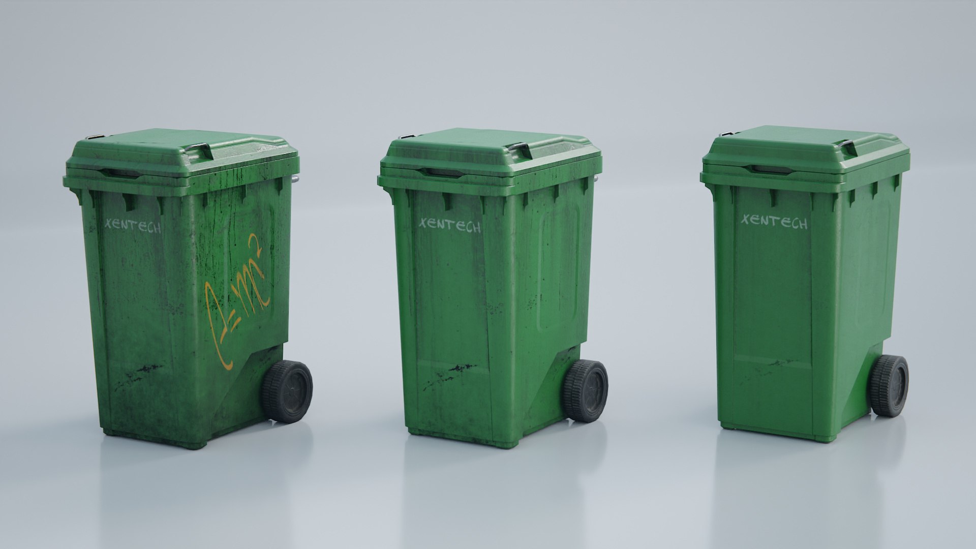 3D Trash Bin Model - TurboSquid 1780429