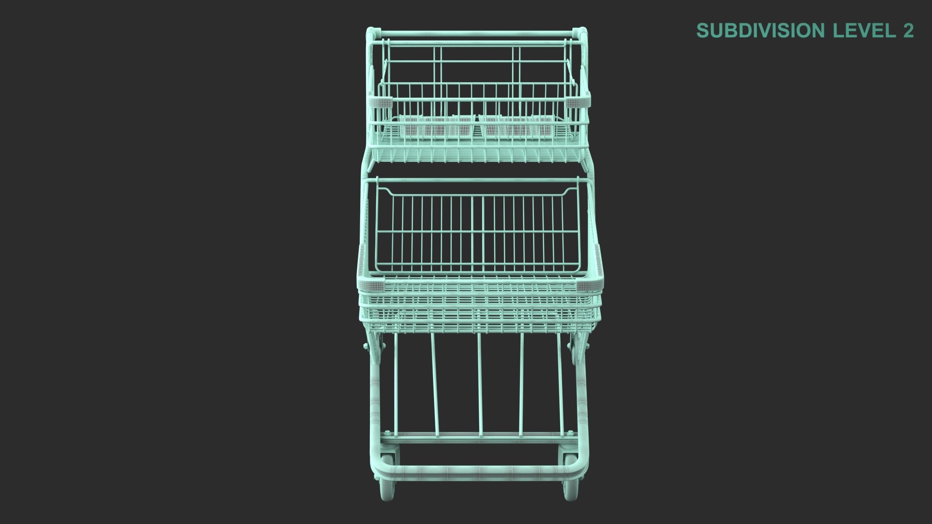 3D Shopping Cart Model - TurboSquid 1857358