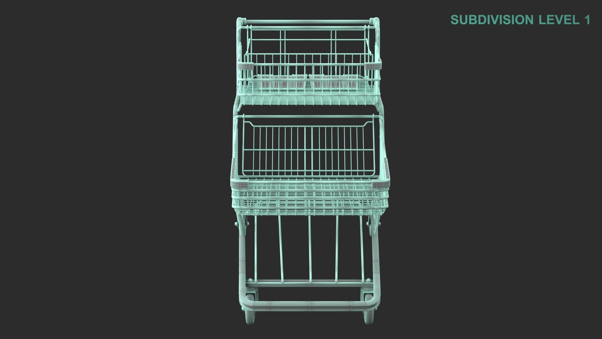3D Shopping Cart Model - TurboSquid 1857358