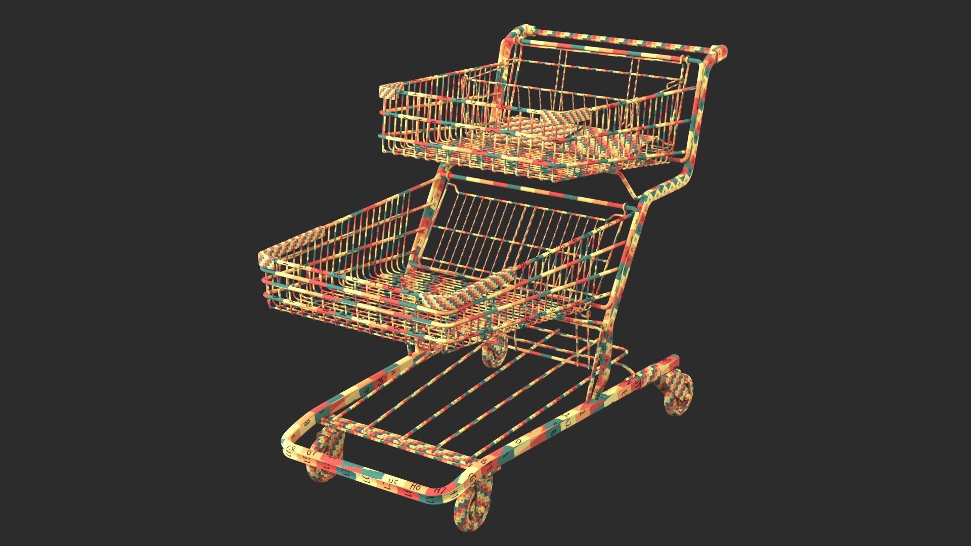 3D Shopping Cart Model - TurboSquid 1857358