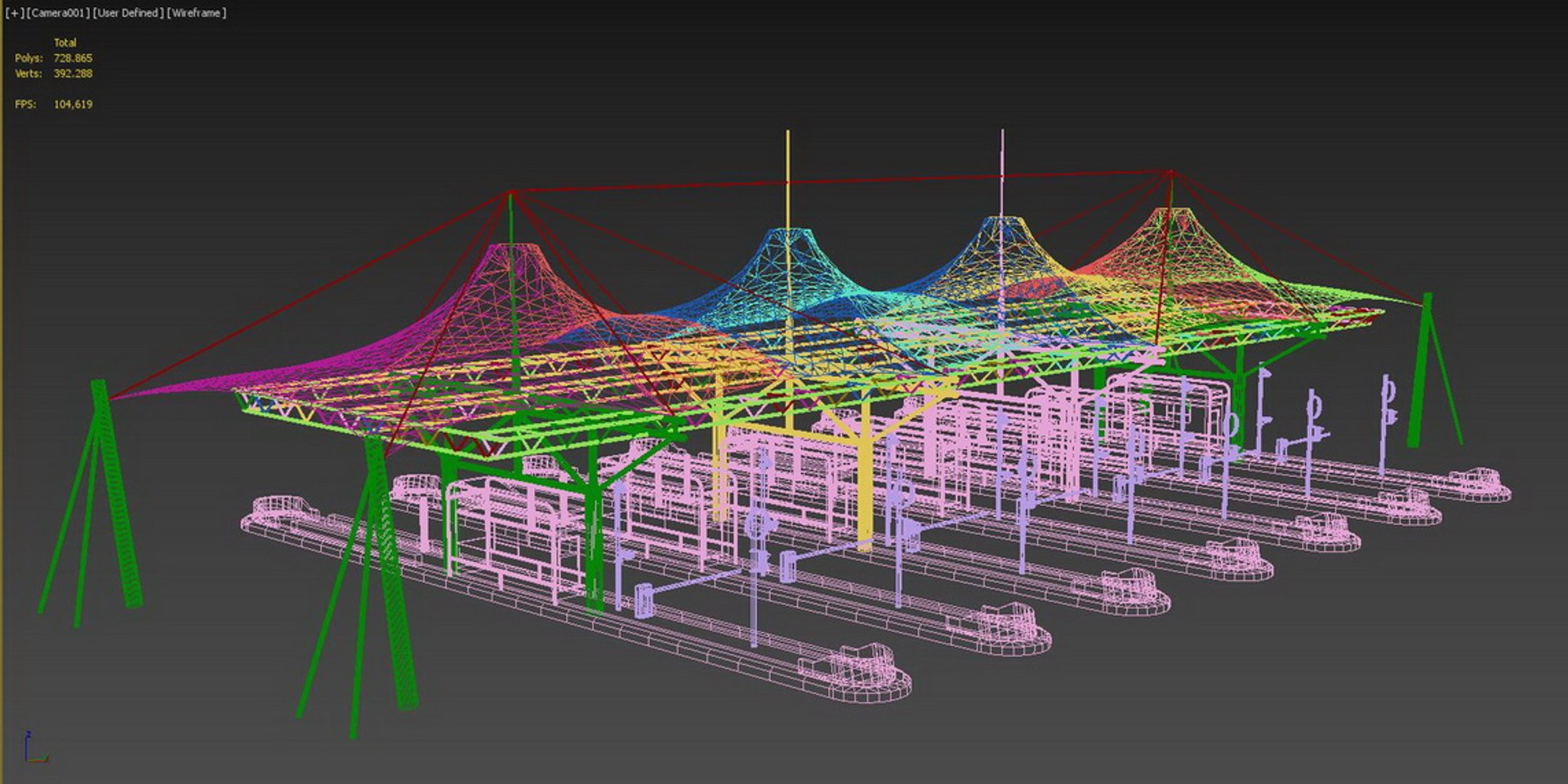 3D Toll Gate - TurboSquid 1515503