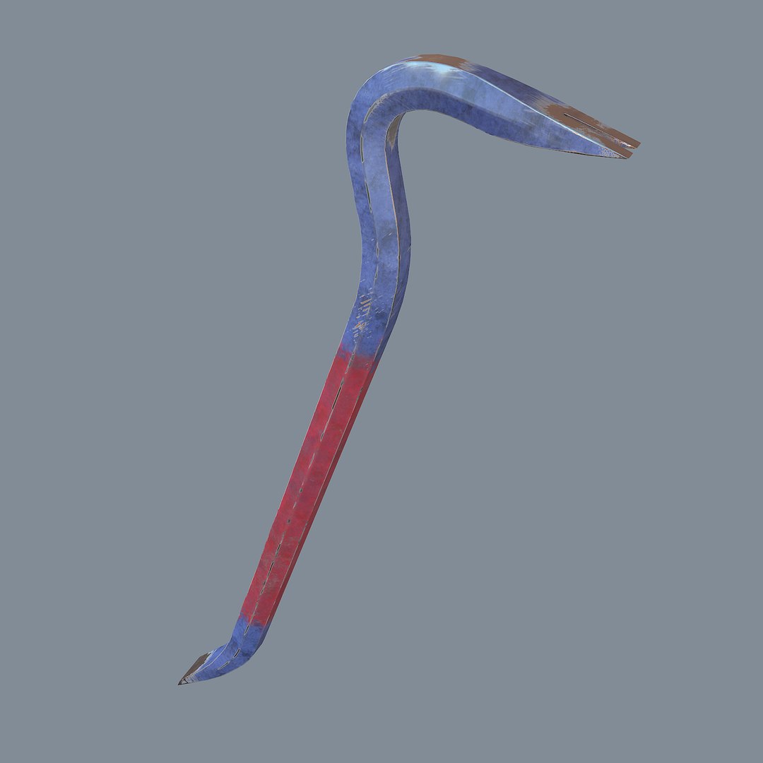 Crowbar Pbr Games 3d Model