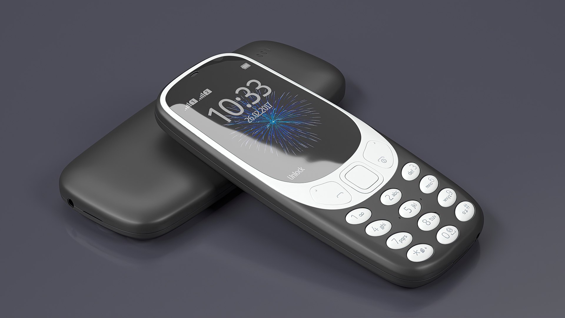 Modern Push-button Black Telephone Lights On 3D Model - TurboSquid 2270119