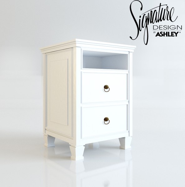 3d night stand ashley model
