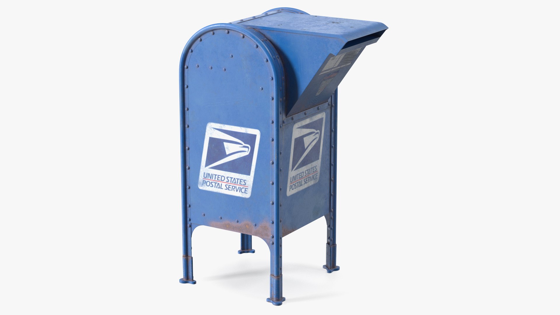 modelo 3d US Old Mail Box - TurboSquid 2041005