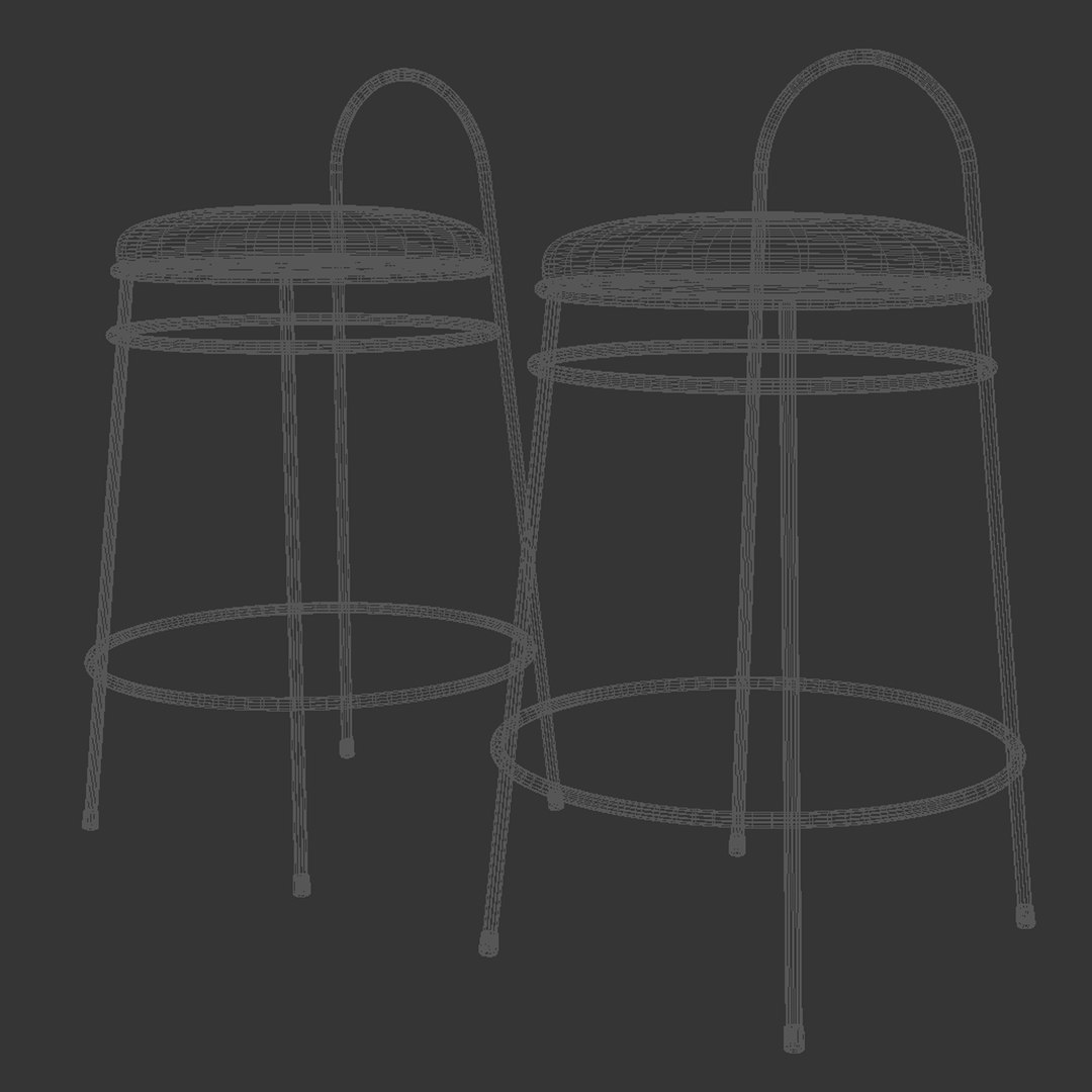 3D Archie Stool Zenn Design - TurboSquid 2184855