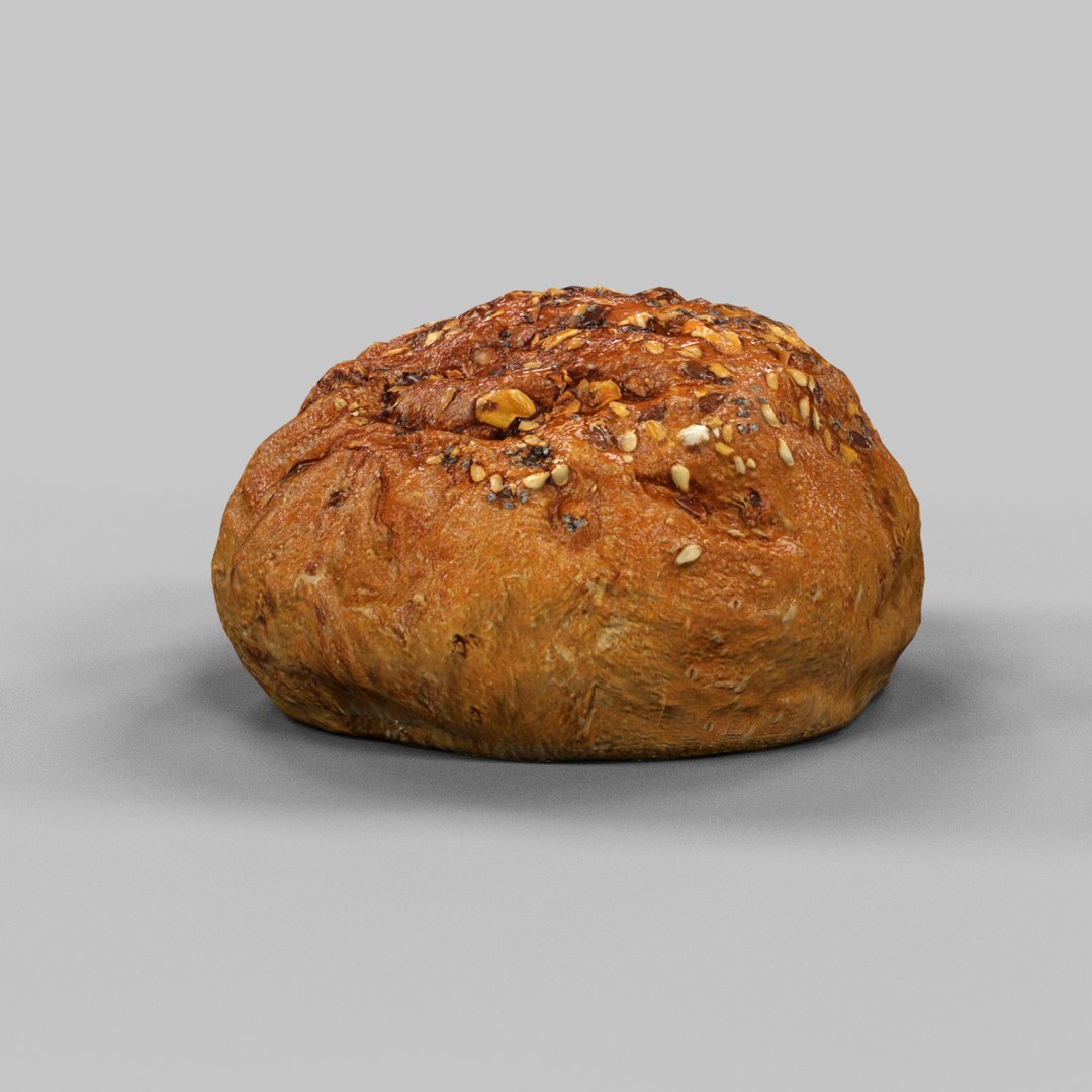 Bread Roll Pistolet 3d Obj