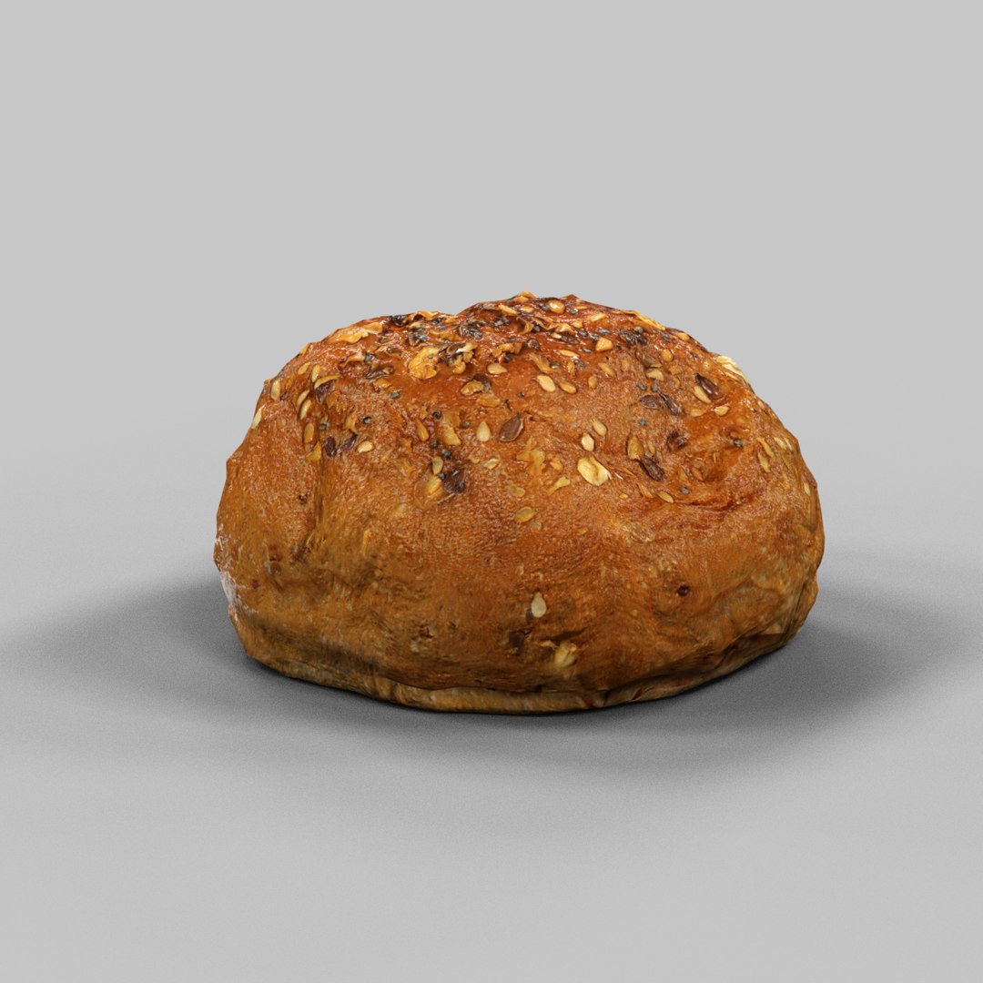 Bread Roll Pistolet 3d Obj