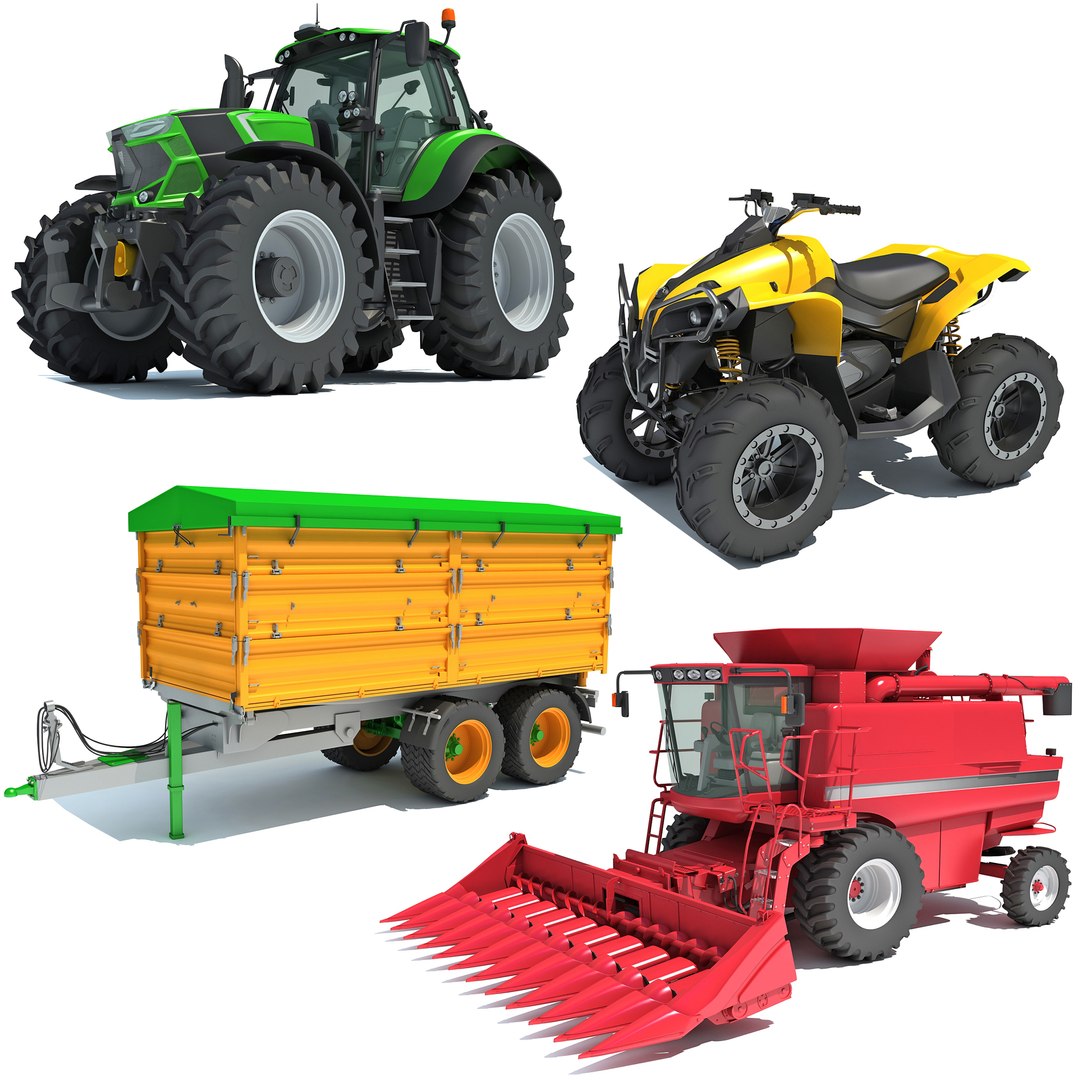Farm Equipment Collection 3D Model - TurboSquid 1868773