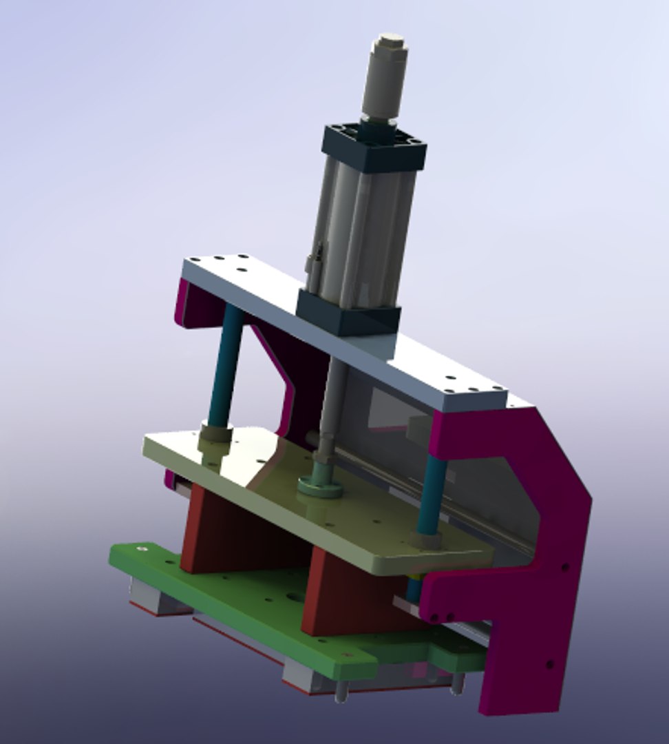 Pressing group mechanism model - TurboSquid 1224170