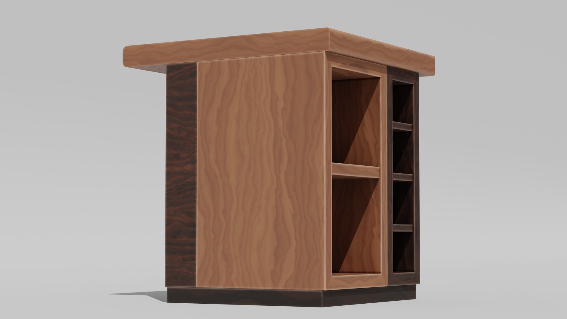 Japanese Furniture Kit - Counter 5 Of 7 End Piece A 3D - TurboSquid 1939572