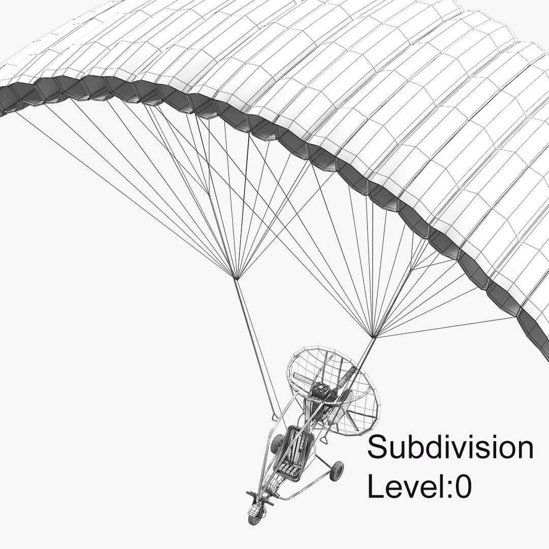 3d Powered Paraglider Model