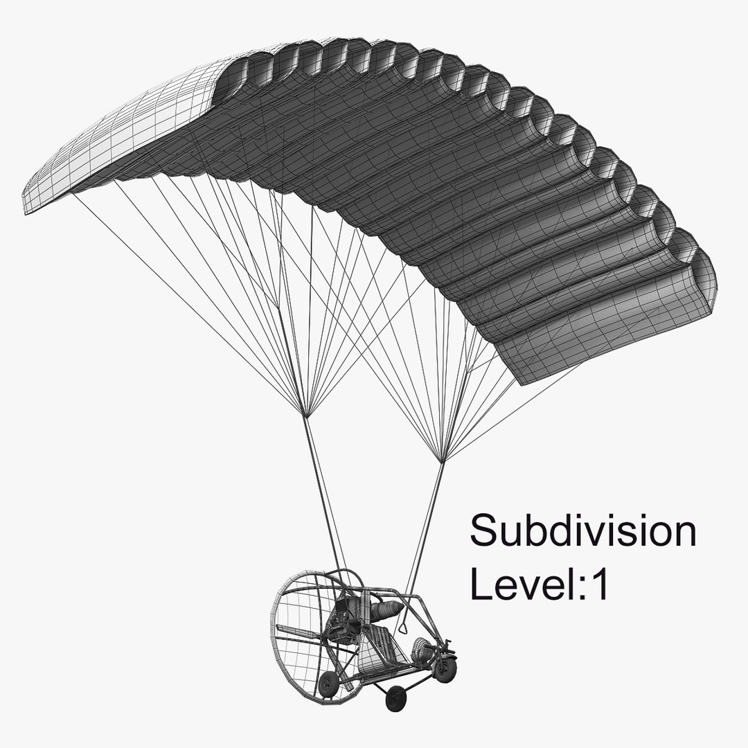 3d Powered Paraglider Model