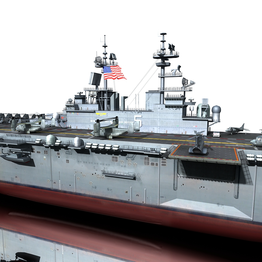 uss wasp lhd 3d max