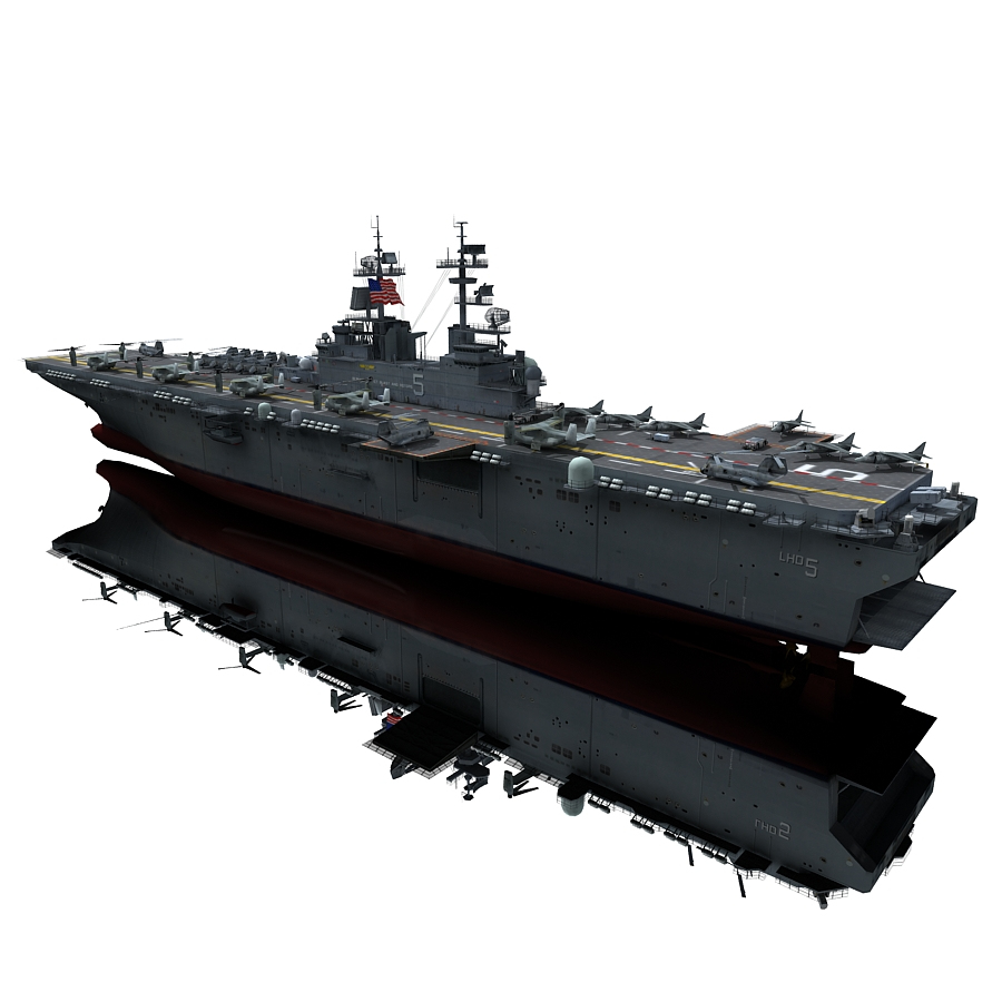 uss wasp lhd 3d max