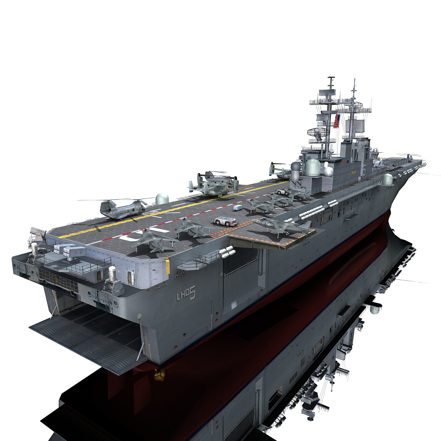 uss wasp lhd 3d max