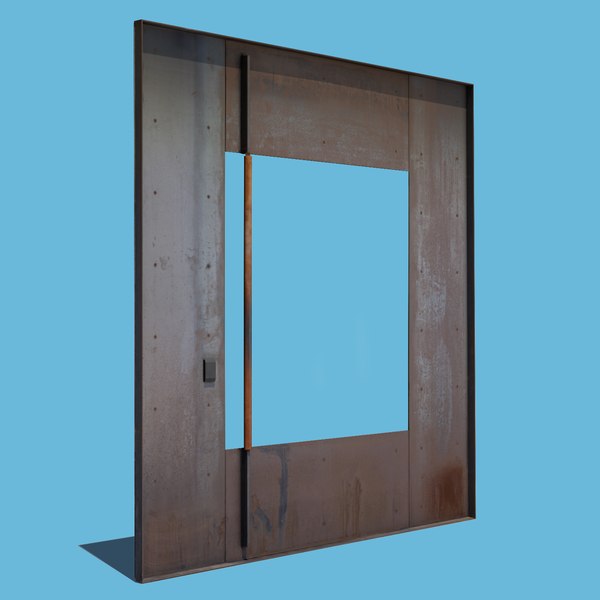 Metal door 3D model - TurboSquid 1229178