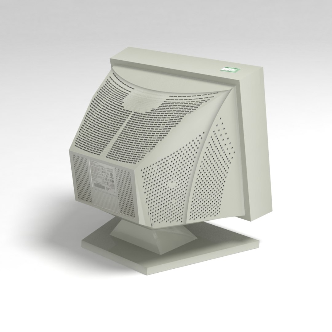 3d Model Of Crt Monitor