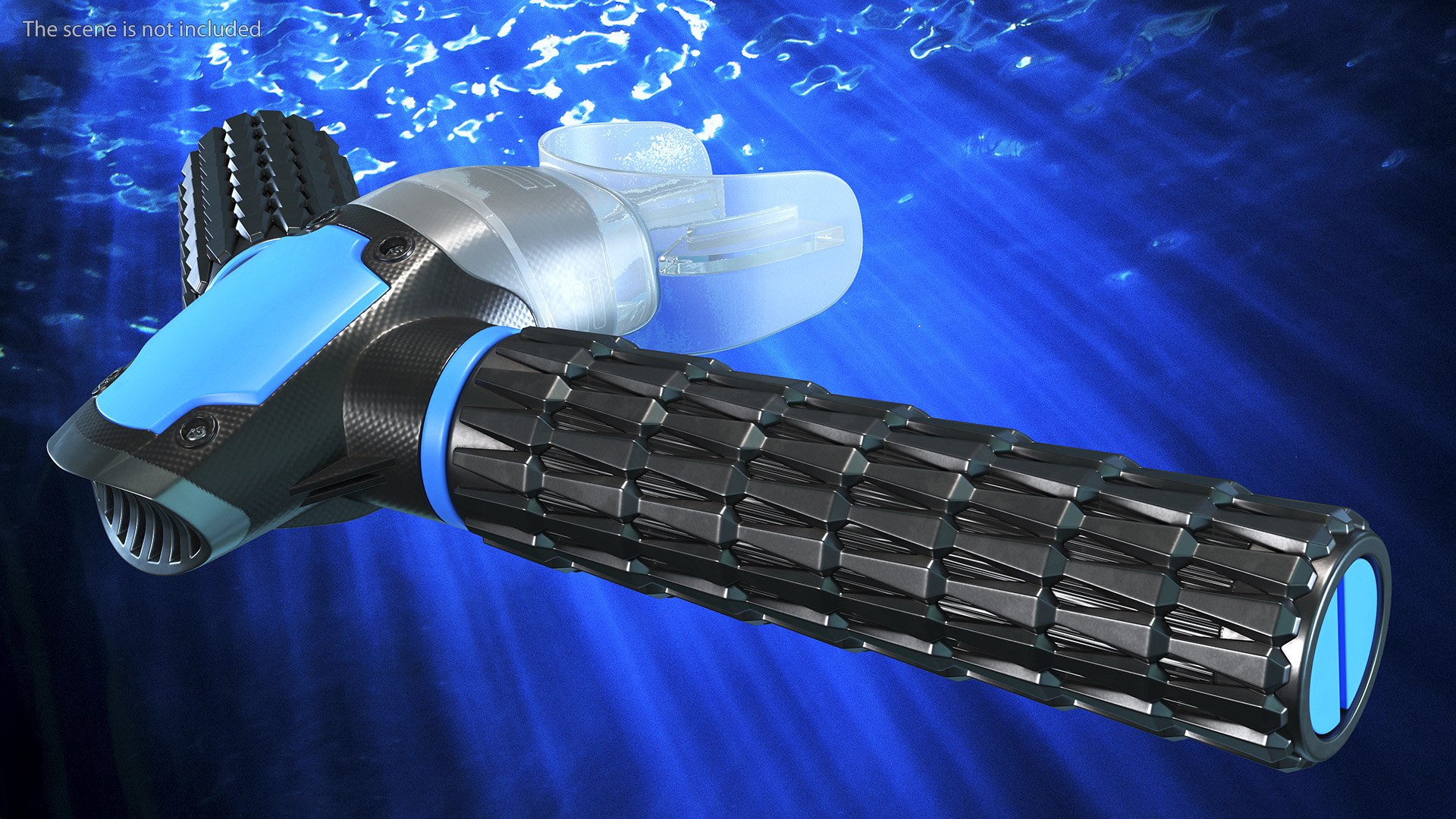 3D Model Underwater Breathing Device Blue - TurboSquid 2170131