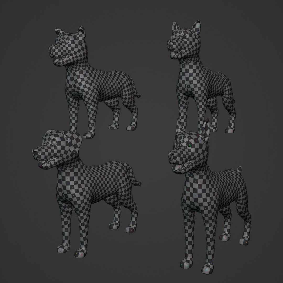 3D Cartoon Dog model - TurboSquid 2042195