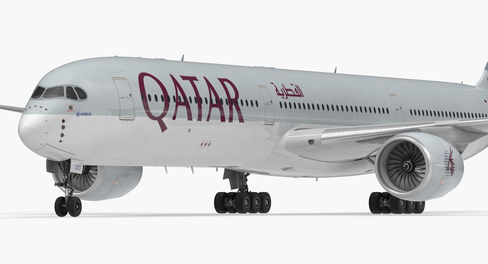 Airbus a350-1000 qatar model | 1143469 | TurboSquid