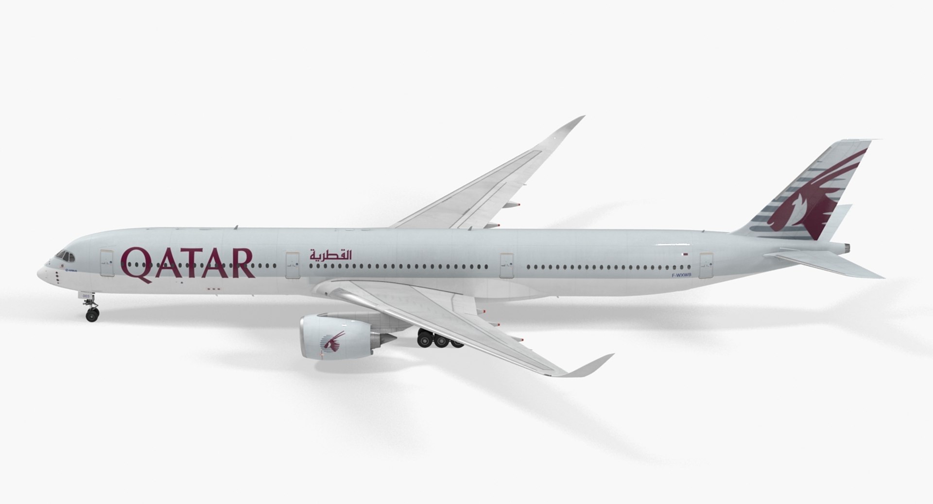 Airbus A350-1000 Qatar Model | 1143469 | TurboSquid