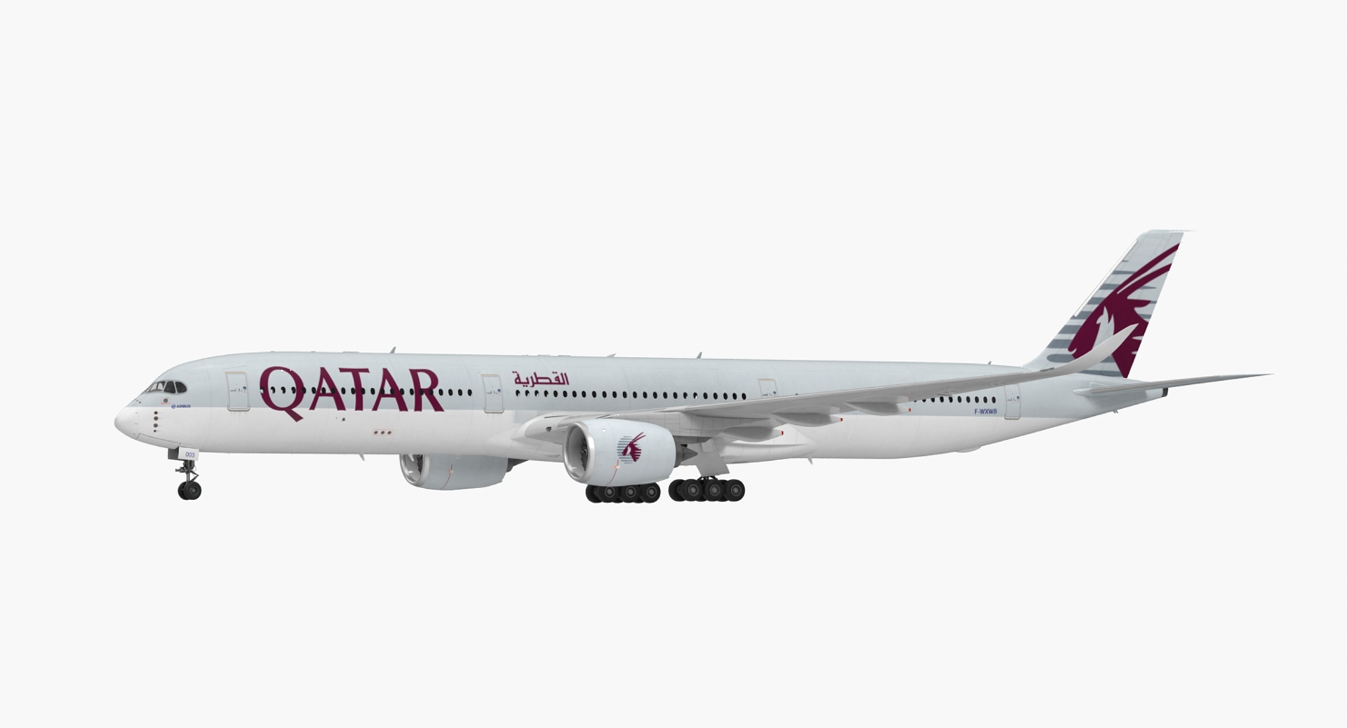 Airbus A350-1000 Qatar Model | 1143469 | TurboSquid