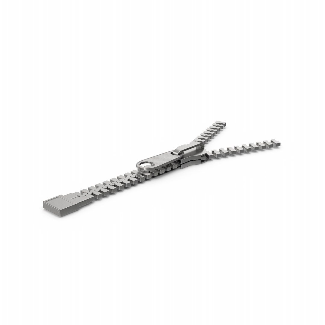 3D Zipper And Slider - TurboSquid 2219778