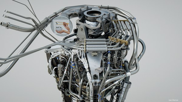 랩터 엔진 SN50 3D 모델 - TurboSquid 1856870