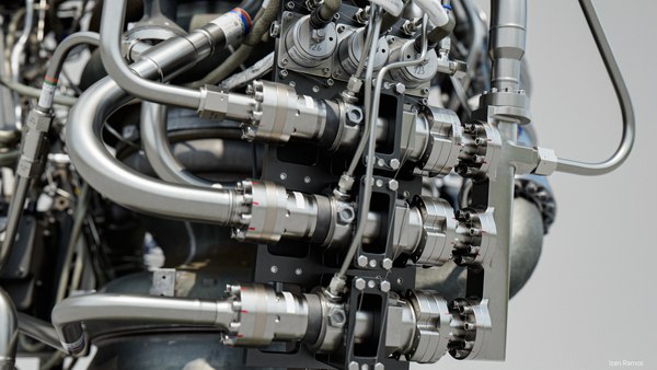 猛禽发动机 SN503D模型 - TurboSquid 1856870