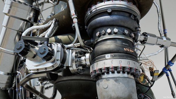 랩터 엔진 SN50 3D 모델 - TurboSquid 1856870