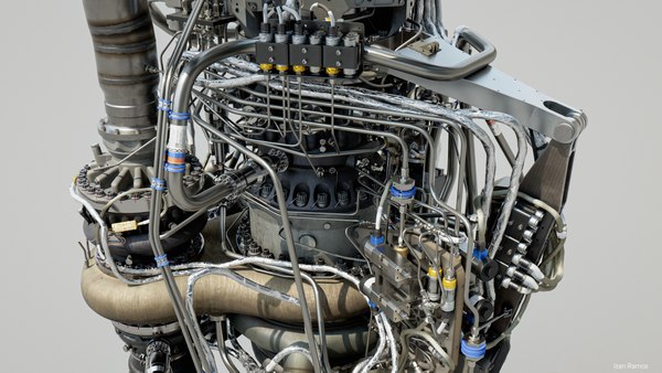 modèle 3D de Moteur Raptor SN50 - TurboSquid 1856870