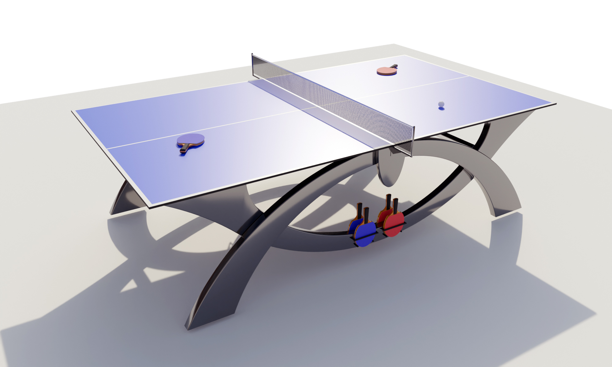 Ping pong table 3D model - TurboSquid 1514820