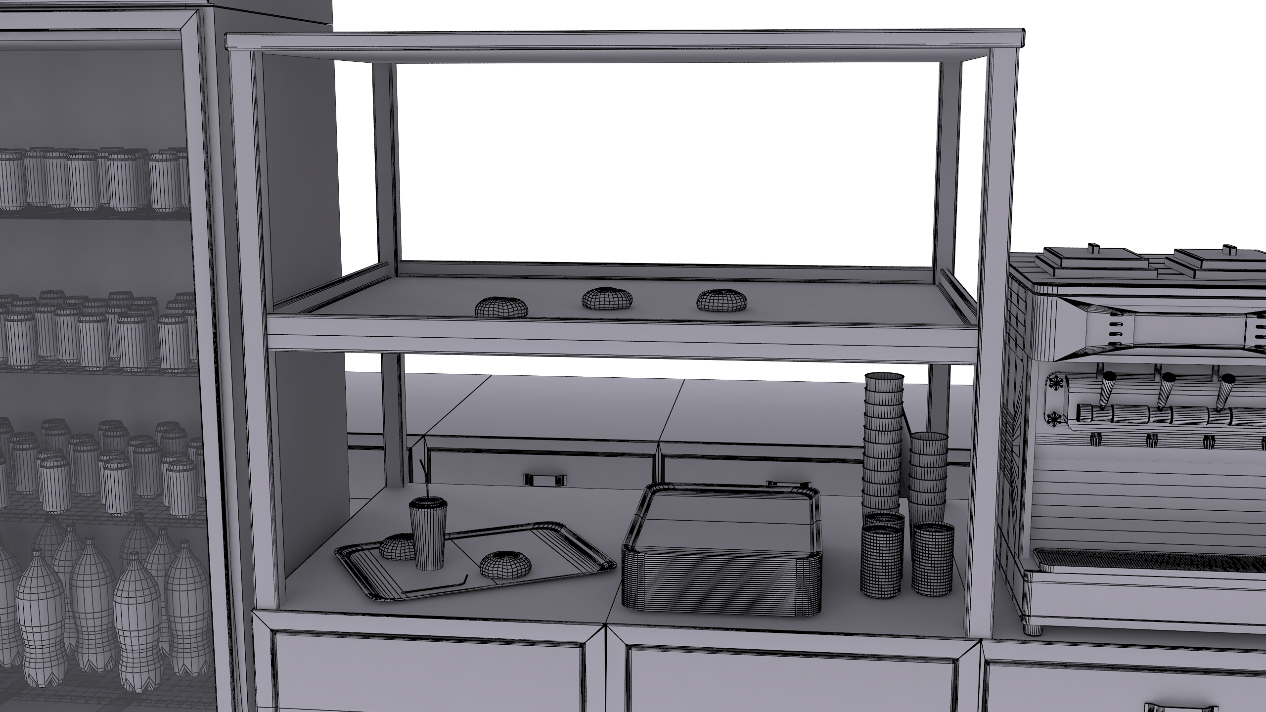 modelo 3d Fast Food McDonalds Counter - TurboSquid 1905858