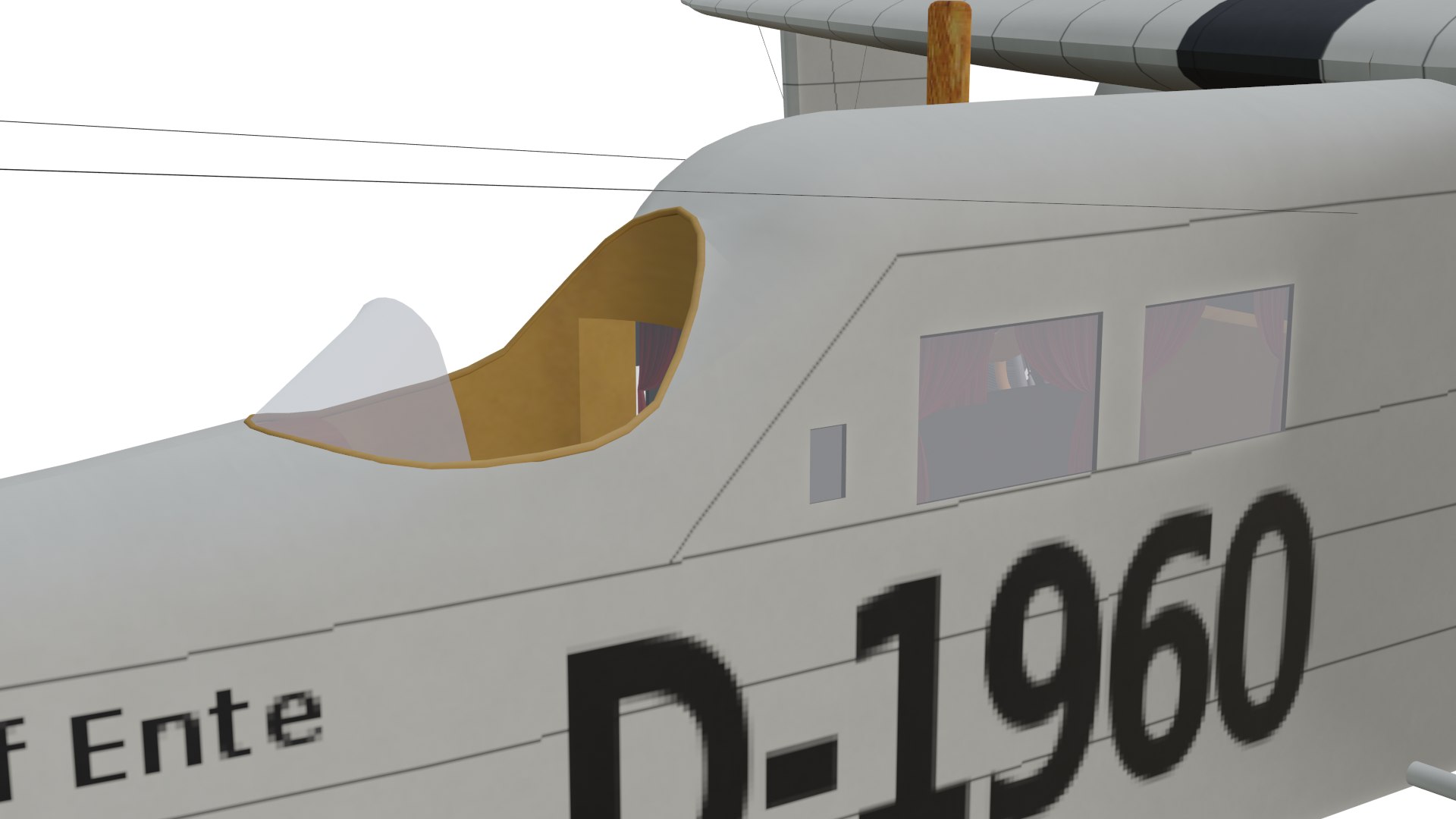 3D Focke Wulf F19 Ente - TurboSquid 2358337