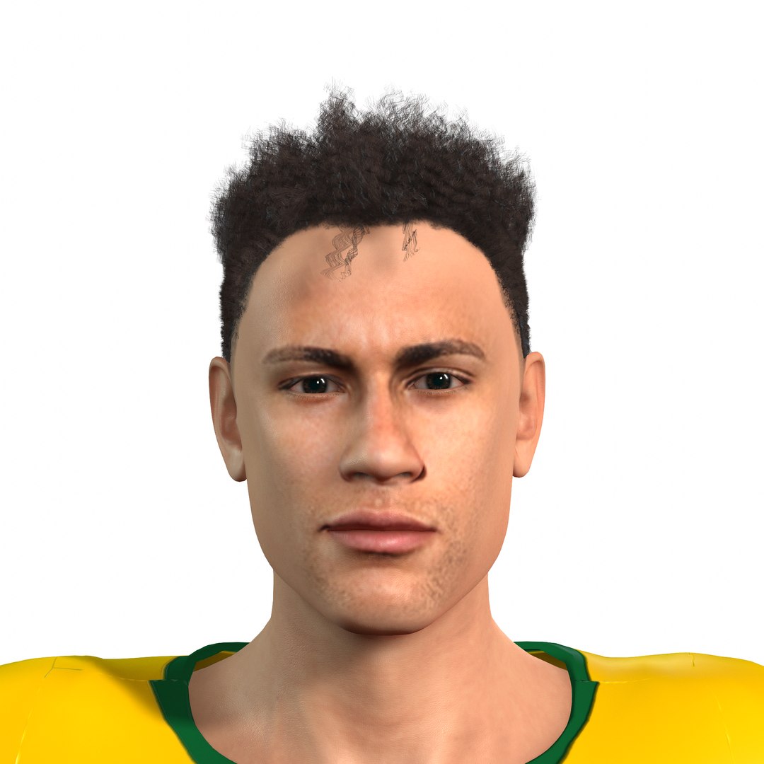 Neymar Famous Soccer Player 3D Rigged Model Ready For Animation 3D ...