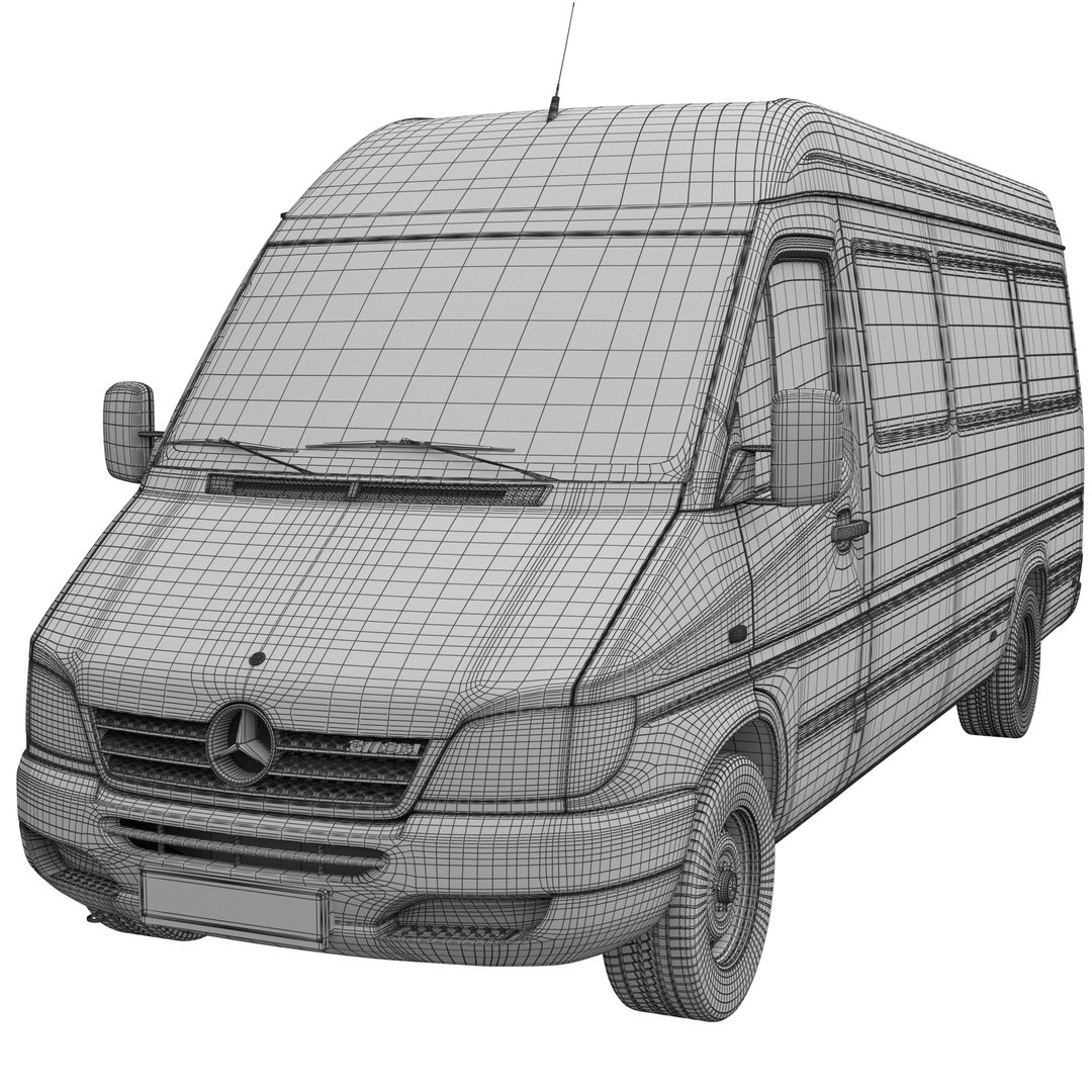 3D Model Mercedes Sprinter Classic Minibus - TurboSquid 1891998