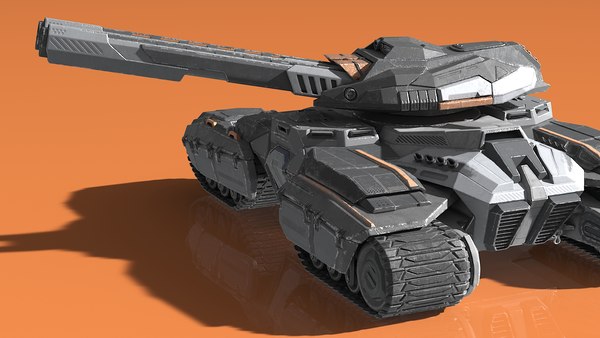 modelo 3d Vehículo tanque blindado futurista manipulado - TurboSquid 2311869