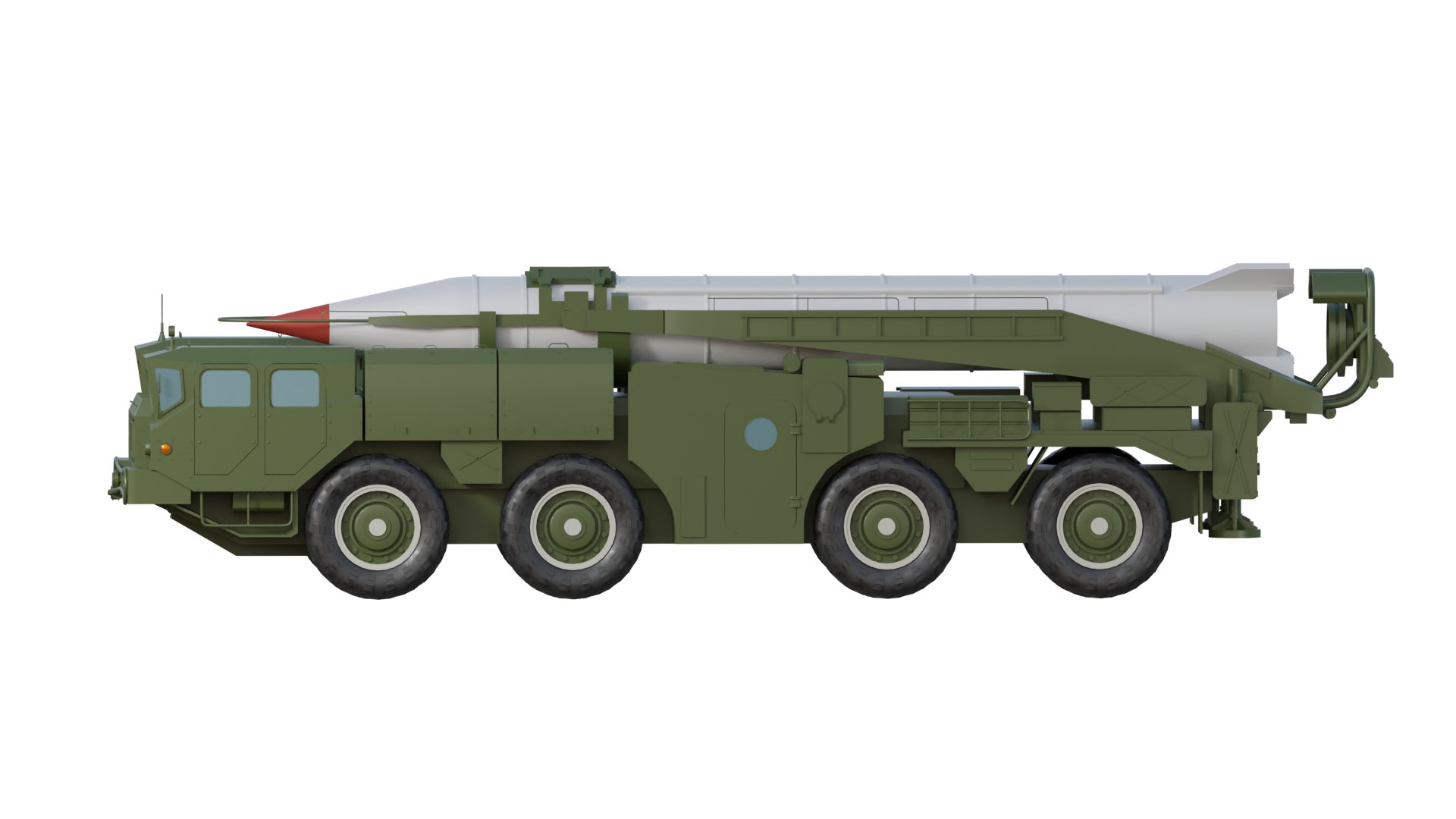 Low Poly Hwasong-6 SCUD-C Missile Launcher Model - TurboSquid 1950362