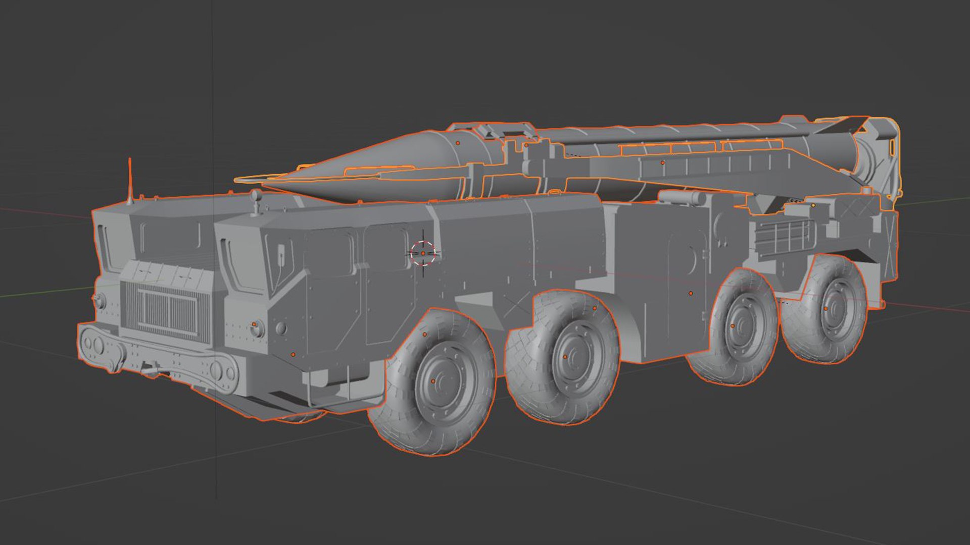 Low Poly Hwasong-6 SCUD-C Missile Launcher Model - TurboSquid 1950362