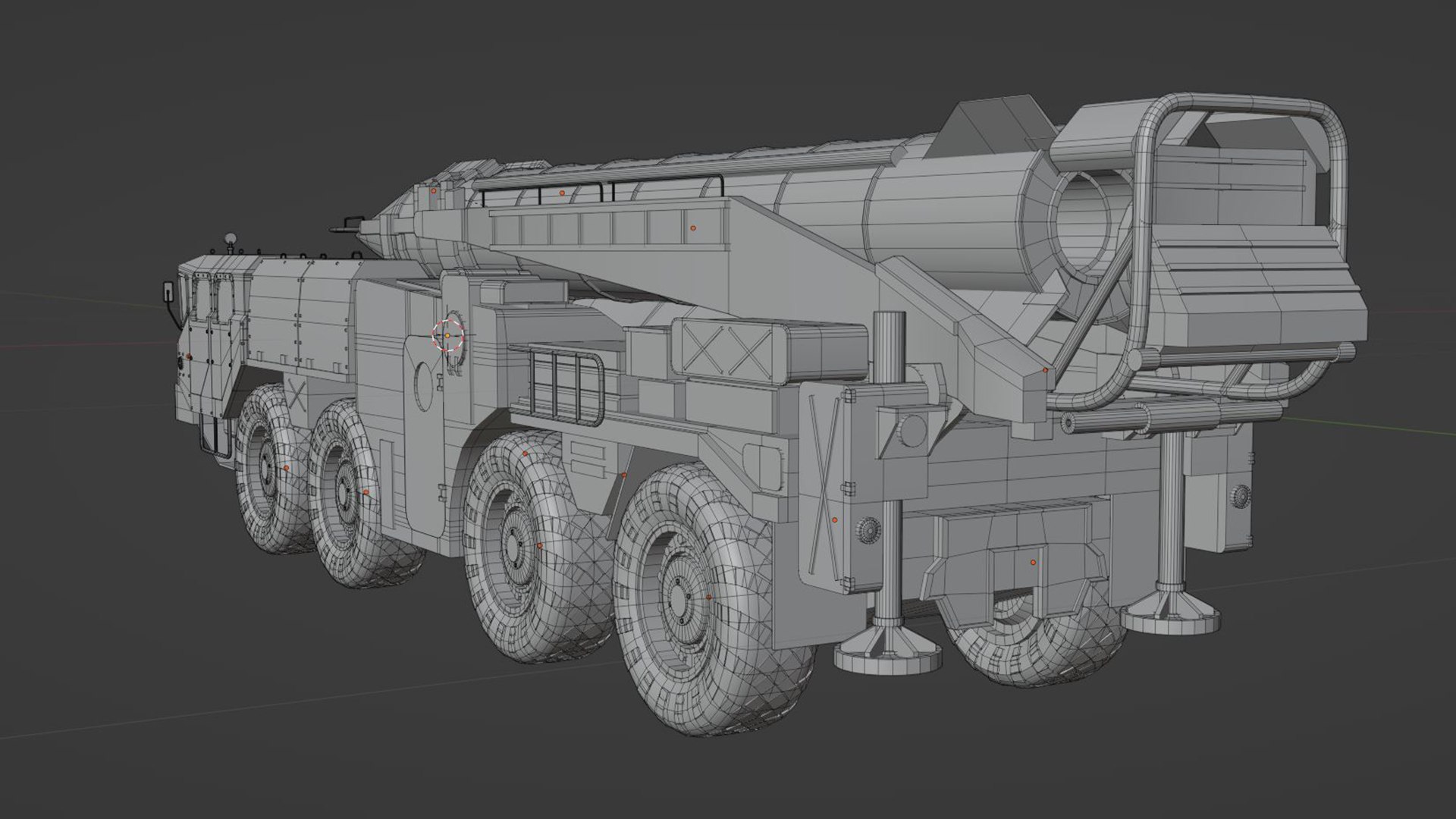 Low Poly Hwasong-6 SCUD-C Missile Launcher Model - TurboSquid 1950362