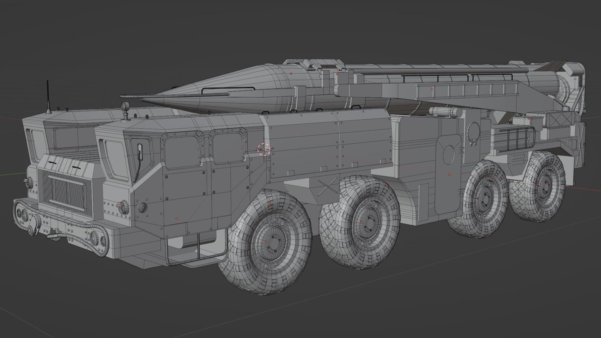 Low Poly Hwasong-6 SCUD-C Missile Launcher Model - TurboSquid 1950362