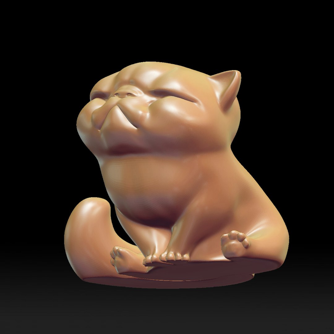 Cute Kitten STL print 3D model - TurboSquid 1792037