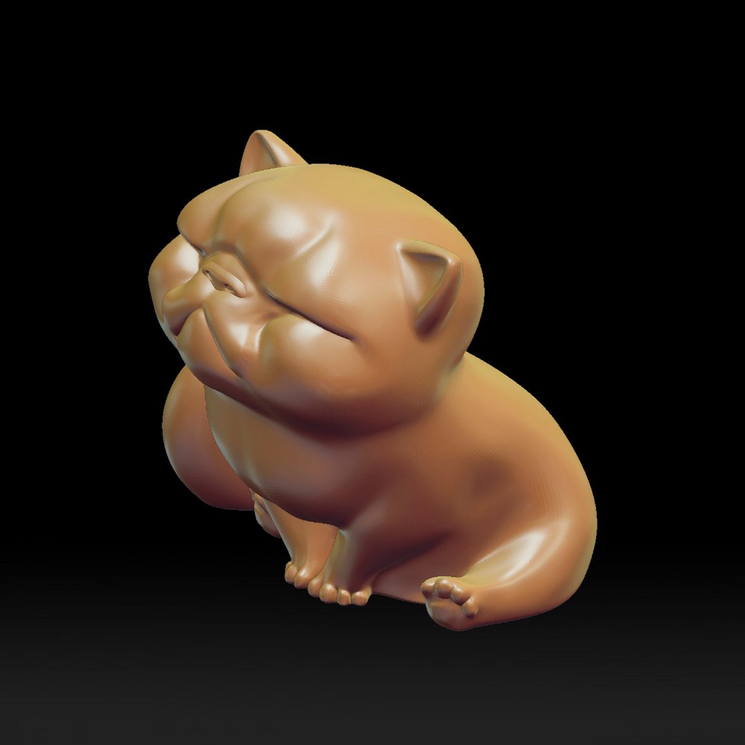 Cute Kitten STL print 3D model - TurboSquid 1792037