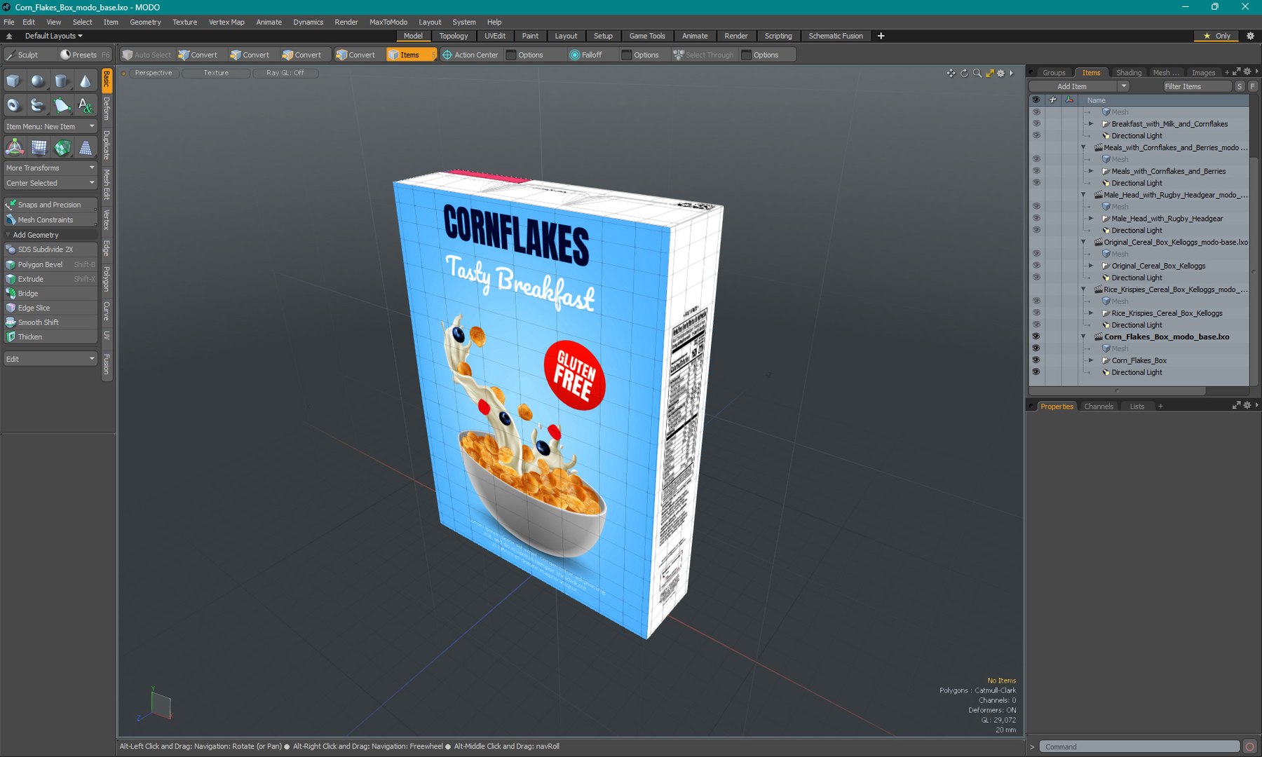 Corn Flakes Box Model - TurboSquid 2346152
