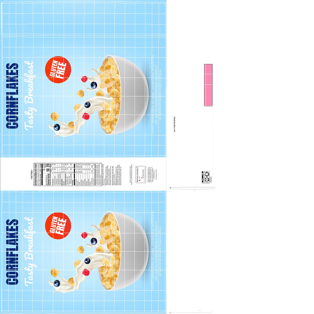 Corn Flakes Box Model - TurboSquid 2346152