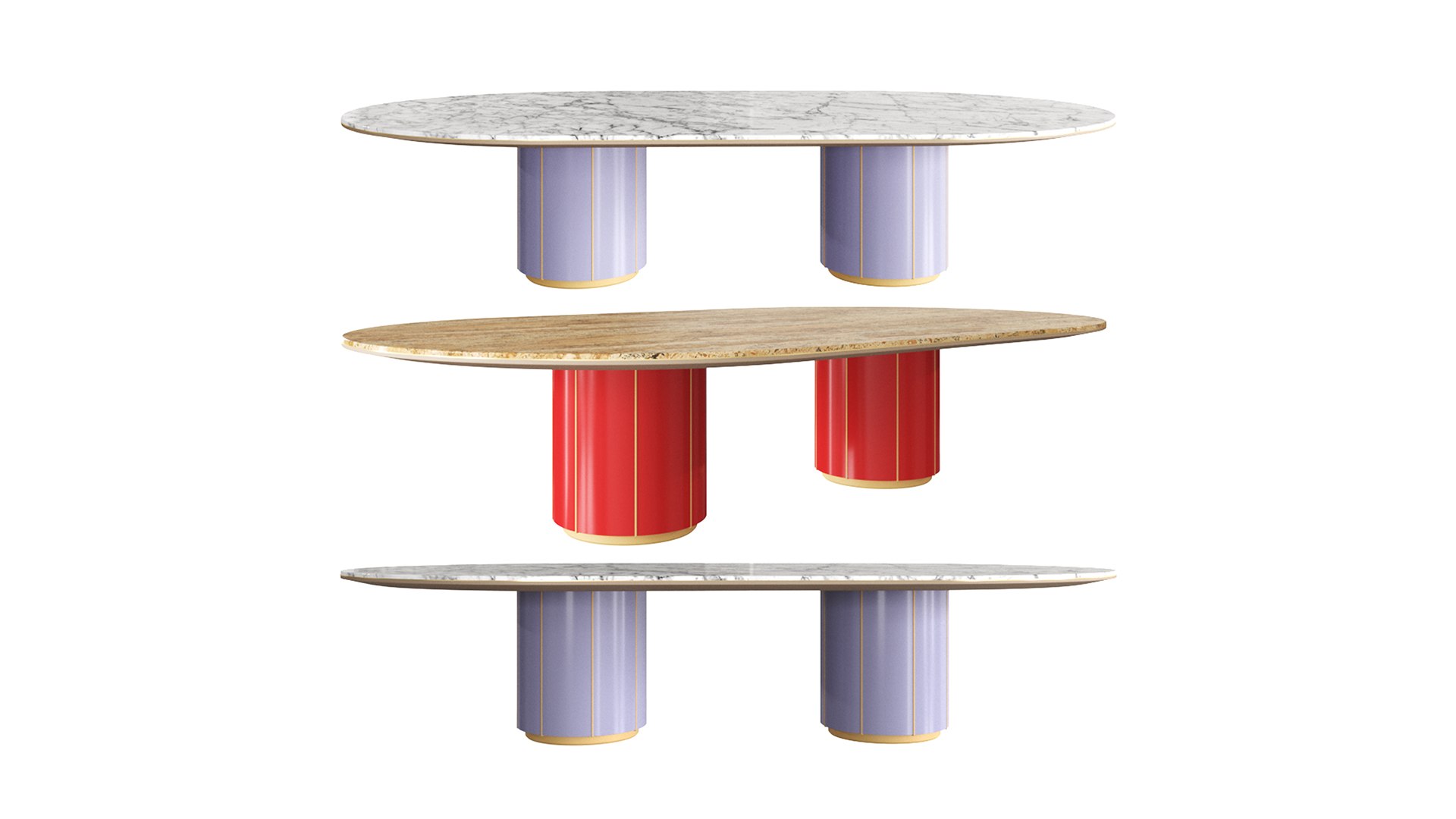 modelo 3d Volpi GREGORY MILLARD Dining Dining table - TurboSquid 2113305