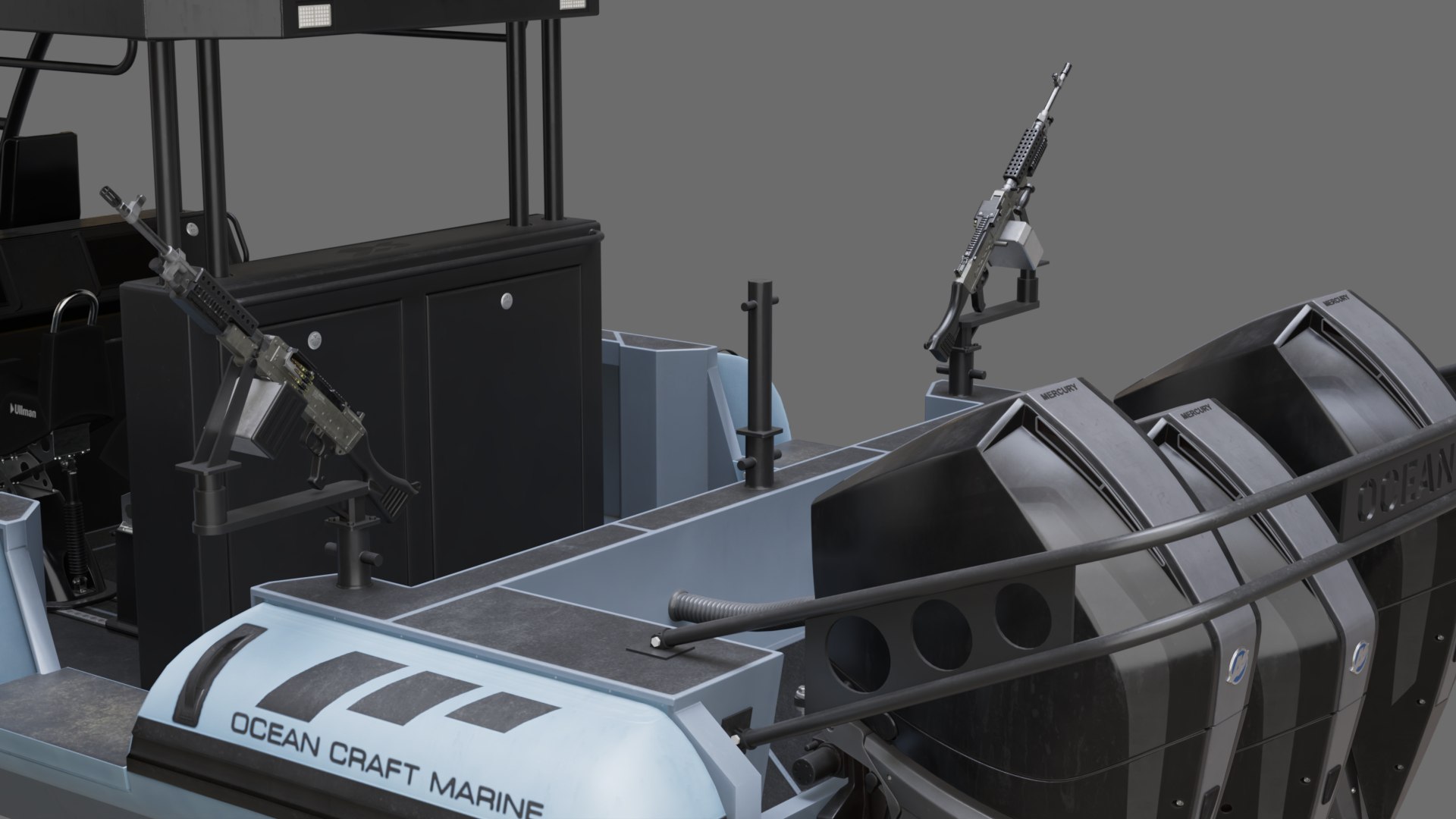 RHIB Special Forces Offshore Interceptor 3D Model - TurboSquid 2416656