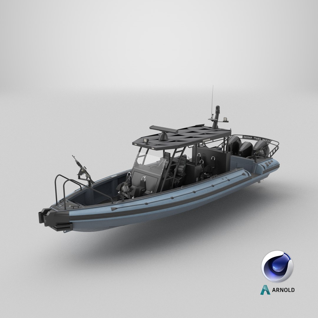 RHIB Special Forces Offshore Interceptor 3D Model - TurboSquid 2416656