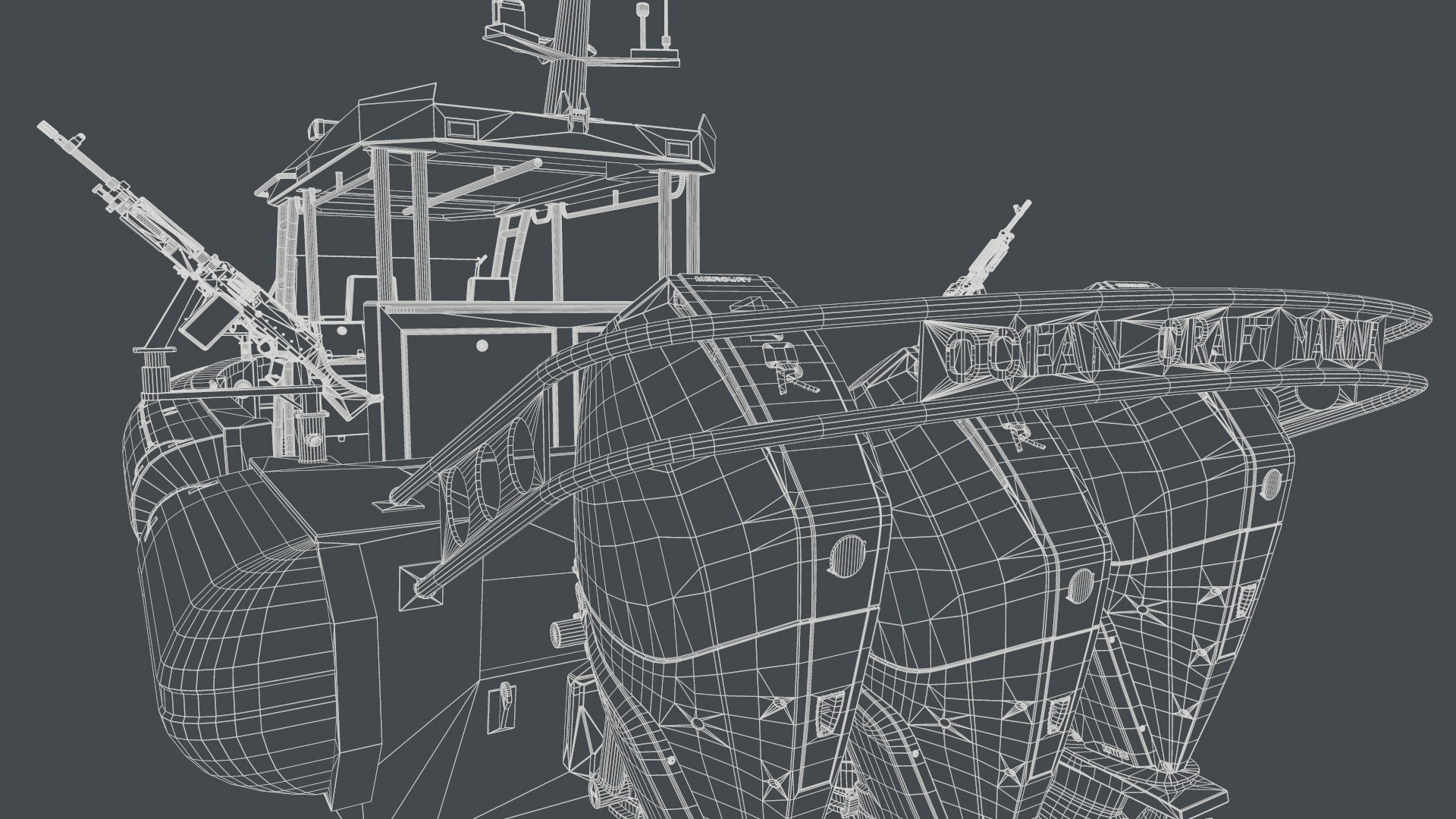 RHIB Special Forces Offshore Interceptor 3D Model - TurboSquid 2416656